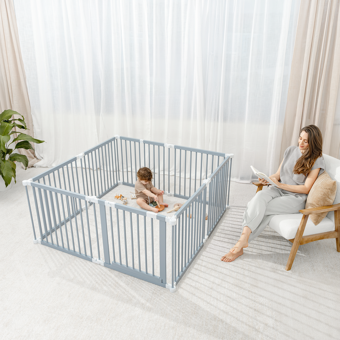 Playpen for Toddler and Babies in Pacific Blue – Comfy Cubs