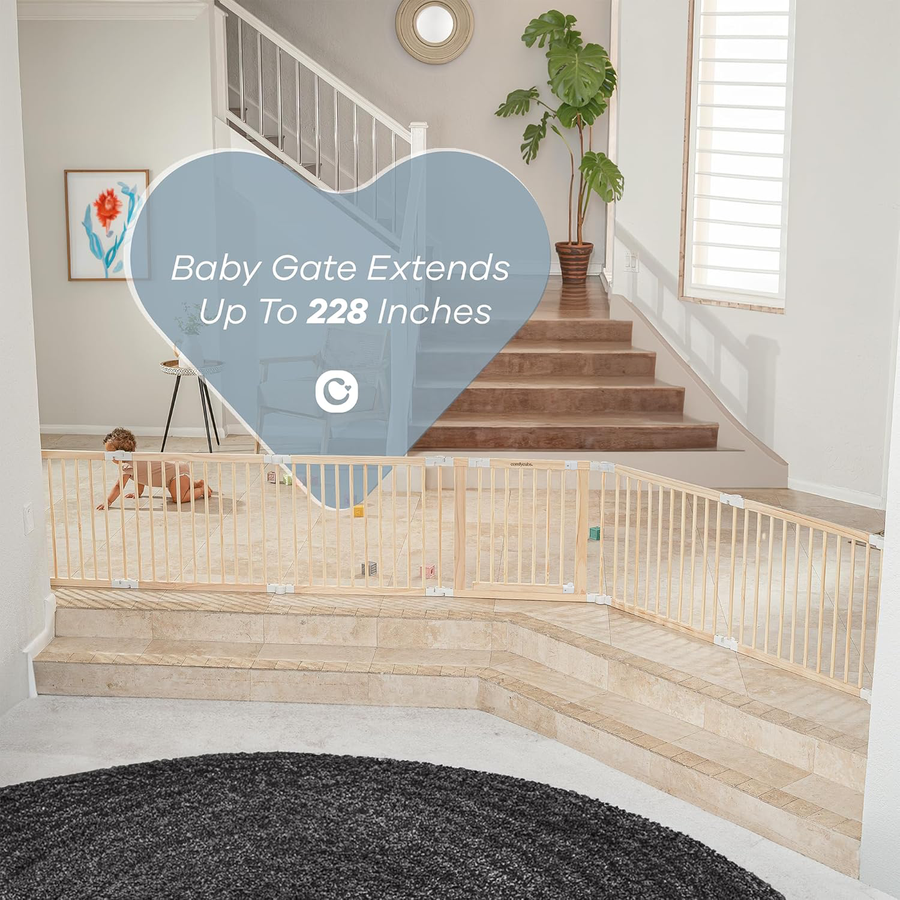 Playpen for Toddler and Babies in Natural Wood – Comfy Cubs