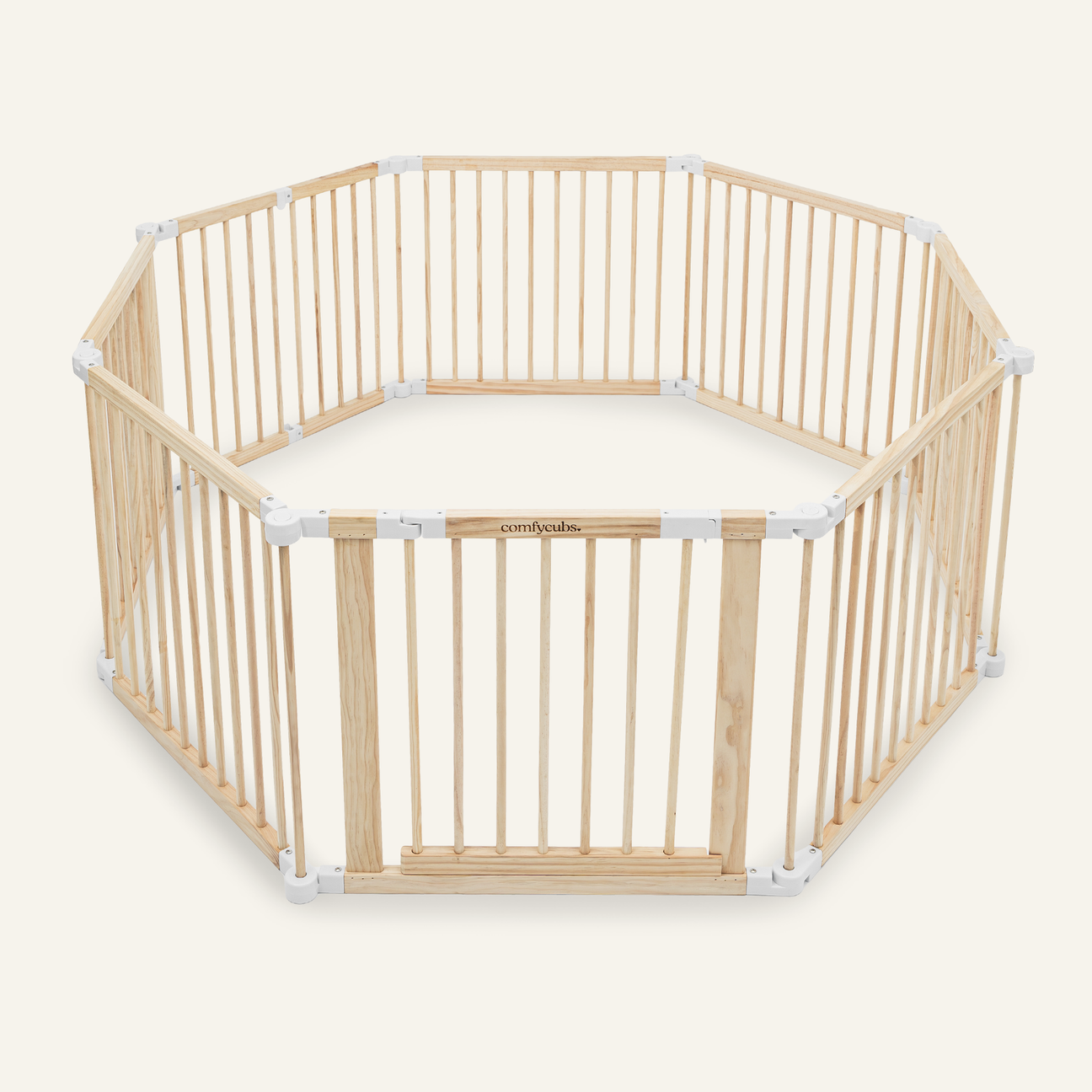 Playpen for Toddler and Babies in Natural Wood – Comfy Cubs